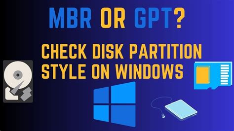 Mbr Or Gpt How To Check Disk Partition Style On Windows Youtube