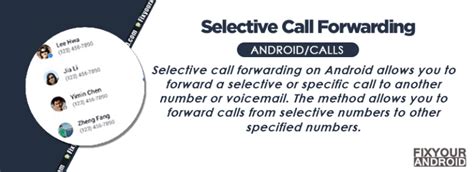 How To Enable Selective Call Forwarding On Android