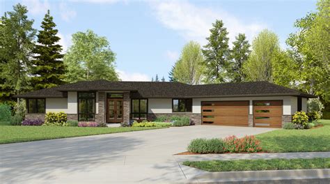 One Story Contemporary Style House Plan 2350 Goldendale 2350
