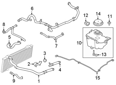 Jaguar Xf Engine Coolant Hose Gas Radiator Liter T2h3410 Jaguar