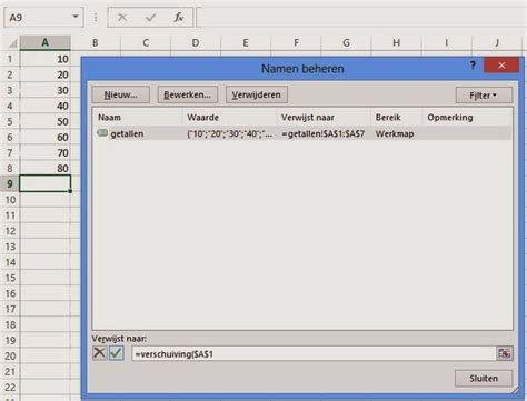 Tips Voor Excel Functie Verschuiving Dynamisch Bereik