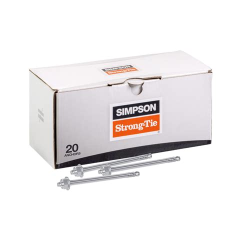 Simpson 12 X 8 12 Strong Bolt 2 Fully Assembled Wedge Anchor 304