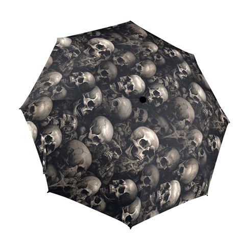 Skulls Umbrella Semi Automatic Foldable Umbrella Model U12 Id D6959180
