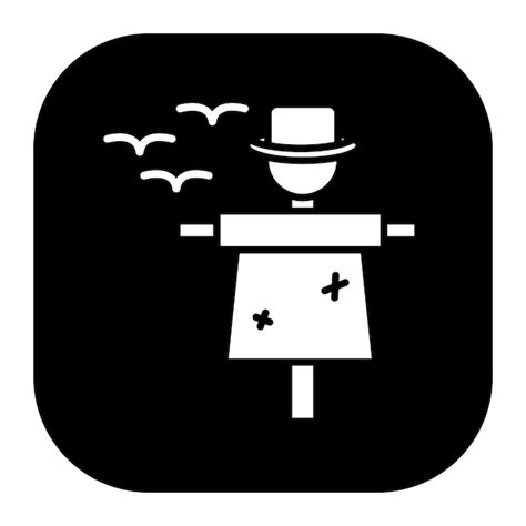 Premium Vector Scare Crow Vector Illustration