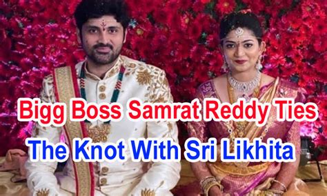 bigg boss samrat reddy ties the knot with sri likhita