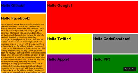 Grid Element Forked Codesandbox