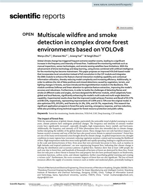 Pdf Multiscale Wildfire And Smoke Detection In Complex Drone Forest