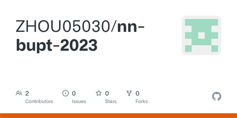 github zhou05030 nn bupt 2023