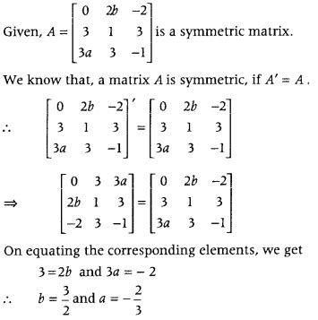 Matrices Class 12 Maths Important Questions Chapter 3 Learn CBSE