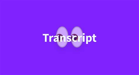 Transcript A Hugging Face Space By Yashnd