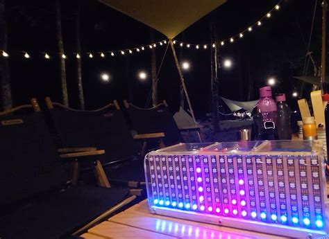 github big yellow duck esp32 stereo audio visualizer led matrix with