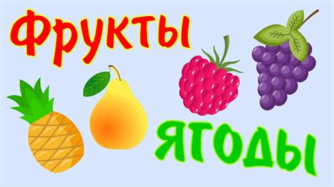 Фрукты и ягоды добрый развивающий мультик для детей Youtube