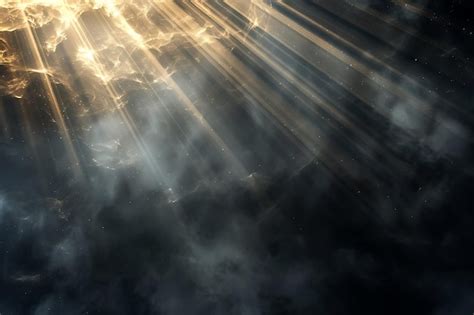 Premium Photo Light Beams Of Soft Radiance Penetrating Darkness