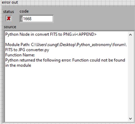 Help Needed Calling Python Script For Astronomy Application Calling External Code LAVA