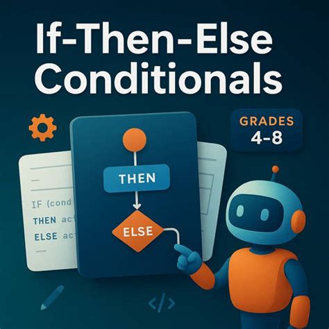 Grades 4 8 Computer Science Worksheets If Then Else Conditionals No