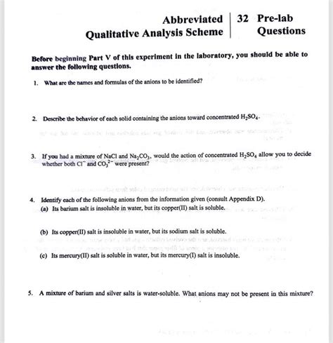 Solved Before Beginning Part V Of This Experiment In The Chegg