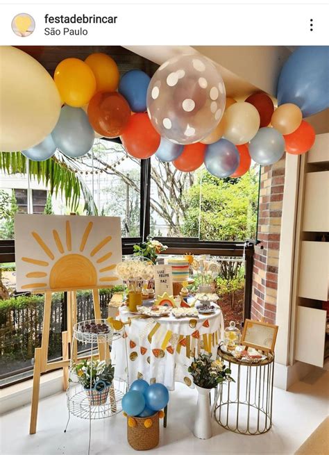 Festinha De Um Ano Com Tema Sol Artofit