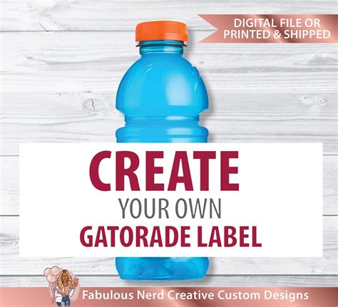 Free Printable Gatorade Labels Download Free Printable Gatorade Labels