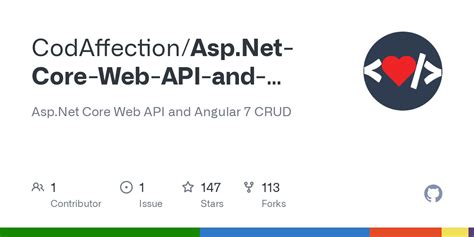 Github Codaffection Asp Net Core Web Api And Angular Crud Asp Net Core Web Api And Angular