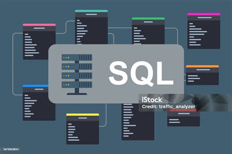sql dtabase flat design stock illustration download image now sql