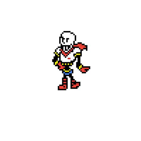 Pixilart Deltarune Papyrus Idle By Daspritemaker08