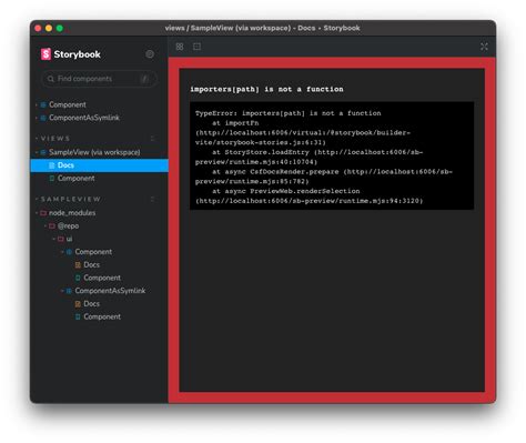 [bug] `pnpm` `vite` mono repository test rig — cases of no jsdocs