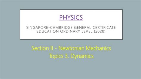 Physics Dynamics Pptx Physics Science