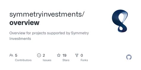 Github Symmetryinvestmentsoverview Overview For Projects Supported By Symmetry Investments