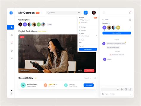 Education Learning Dashboard Ui Light Mode Dashboard Ui Online