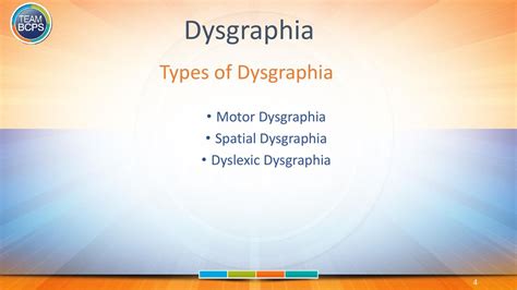 Dysgraphia Defined Beth George Occupational Therapy Team Leader Ppt