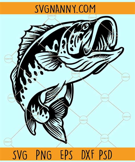 Bass Pro Shop Svg Bass Fish Svg Vector Bass Fish Clipart Svg In 2023