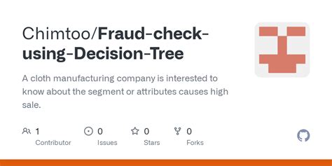 Github Chimtoofraud Check Using Decision Tree A Cloth Manufacturing