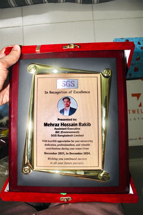 mehraz hossain rakib on linkedin goodbye sgs bangladesh limited after