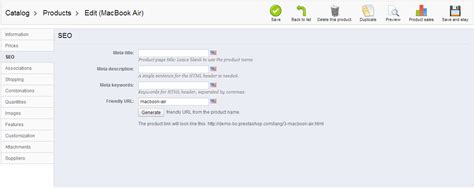 How To Add Meta Data To My Prestashop To Improve Search Engine Optimization