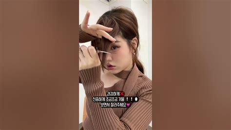 수지앞머리셀프컷 셀프스타일링 Hair Hairstyle Sorts 붙임머리 셀프헤어 셀프헤어스타일링 스타일링 여자머리 염색 앞머리 수지 셀프컷