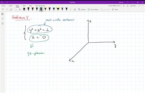 solved give a geometric description of the set of points in space whose