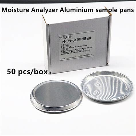 Moisture Analyzer Aluminum Sample Pans 50 Pieces Per Box High