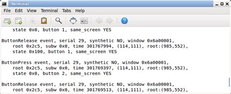 Linux X11 Mouse Button Numbering