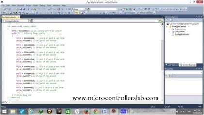 LED Blinking Using ATmega AVR Microcontroller