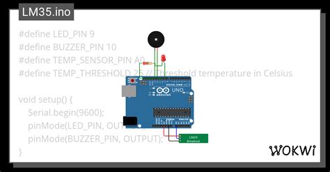 Temperature Sensor Wokwi Esp32 Stm32 Arduino Simulator