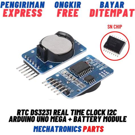 Jual Rtc Ds3231 Real Time Clock I2c Arduino Mega Battery Module Kota