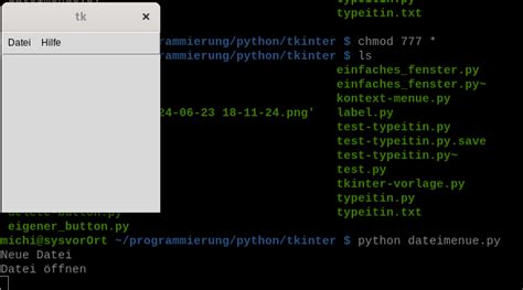 python tkinter mit beispielen programmieren lernen
