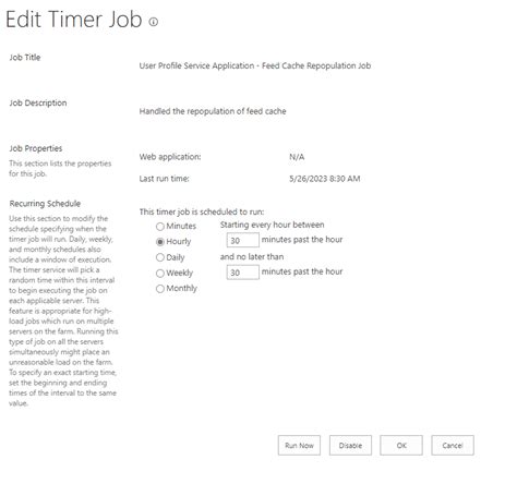 Timer Job Failed Microsoft Qanda