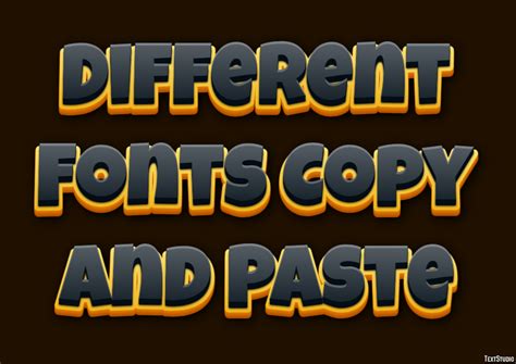 Different Fonts Copy And Paste Text Effect And Logo Design Font