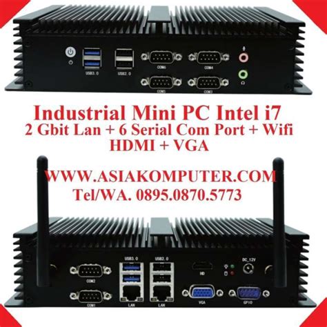 Promo Industrial Mini Pc Intel I Lan Serial Hdmi Vga Fanless Rs Comm Diskon Di Seller