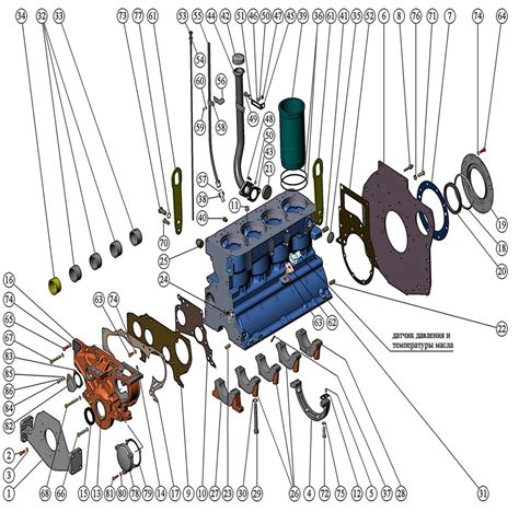 Блок цилиндров и передняя опора Д-245 Евро 3