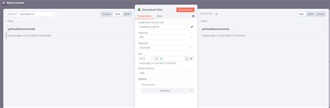 how to merge files from split in batches node into one to send in a