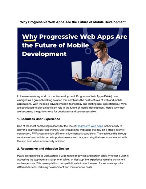 Ppt Why Progressive Web Apps Are The Future Of Mobile Development Powerpoint Presentation Id