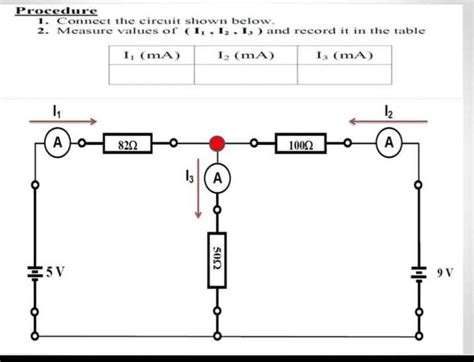 Solved Procedure 1 Connect The Circuit Shown Below 2 Chegg Com
