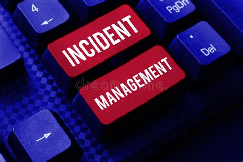 Text Sign Showing Incident Management Concept Meaning Process To